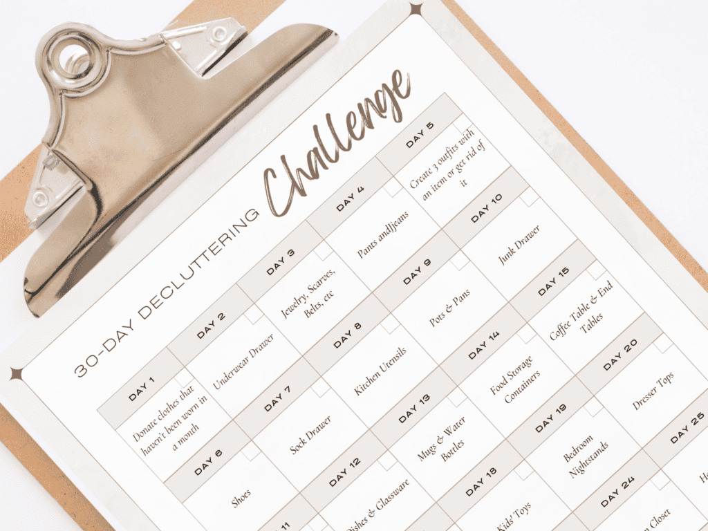 The 30-Day Declutter Challenge: From Overwhelmed to Organized ...