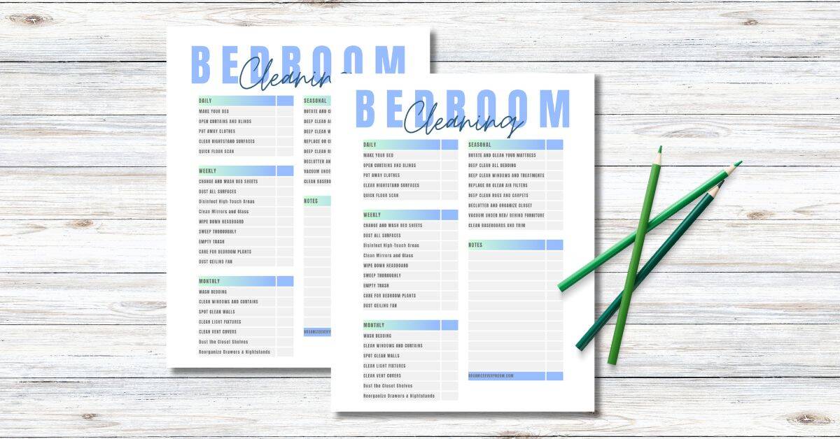 The Ultimate Bedroom Cleaning Checklist: Transform Your Space in 30 ...