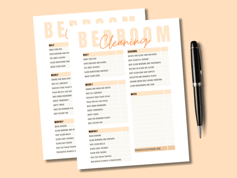 The Ultimate Bedroom Cleaning Checklist: Transform Your Space in 30 ...