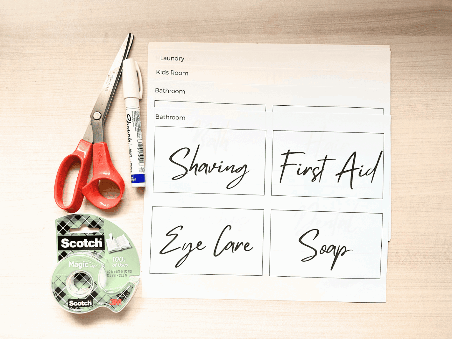 How To Make Labels Like The Home Edit (With Just a Sharpie!) - Organize ...