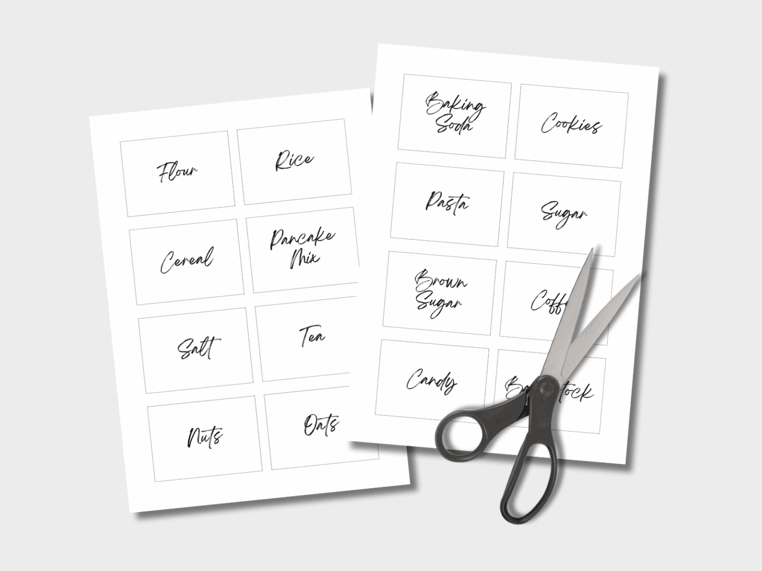 Free Printable Pantry Labels You Can Use Right Now - Organize Every Room