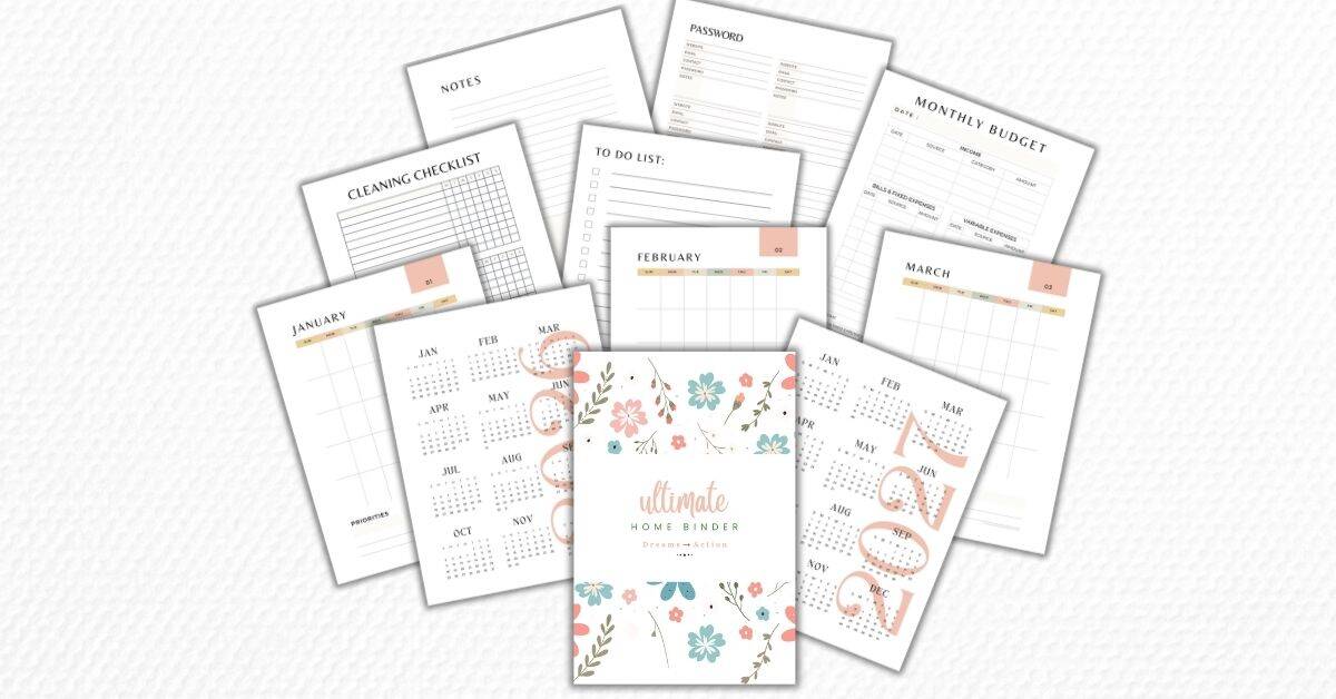 Ultimate Home Binder With Free Printables! - Organize Every Room